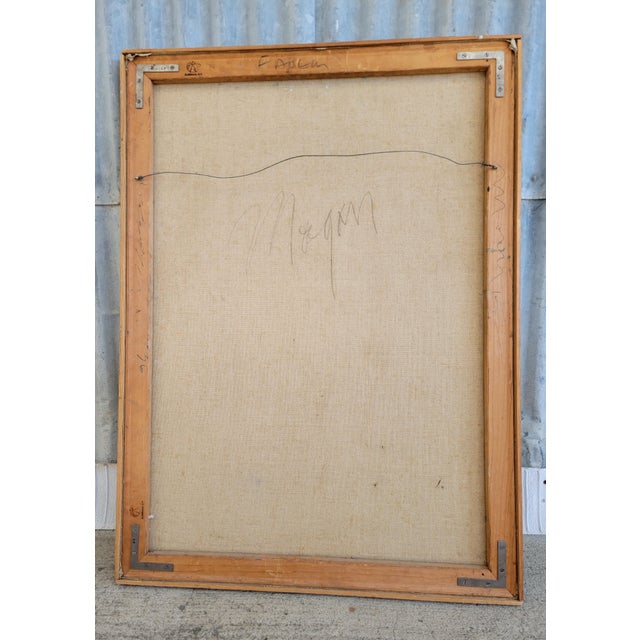 1950's Earth Tone Abstract Oil Painting by Randall Morgan | Chairish