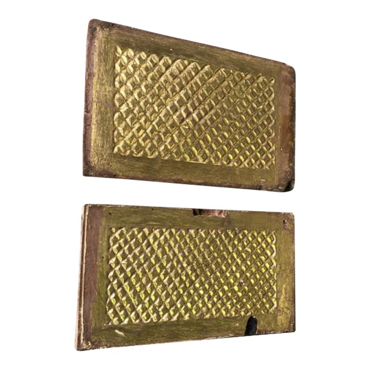 Gold Decor Accent - Pair of 18th Century Spanish Altar Panels | Chairish