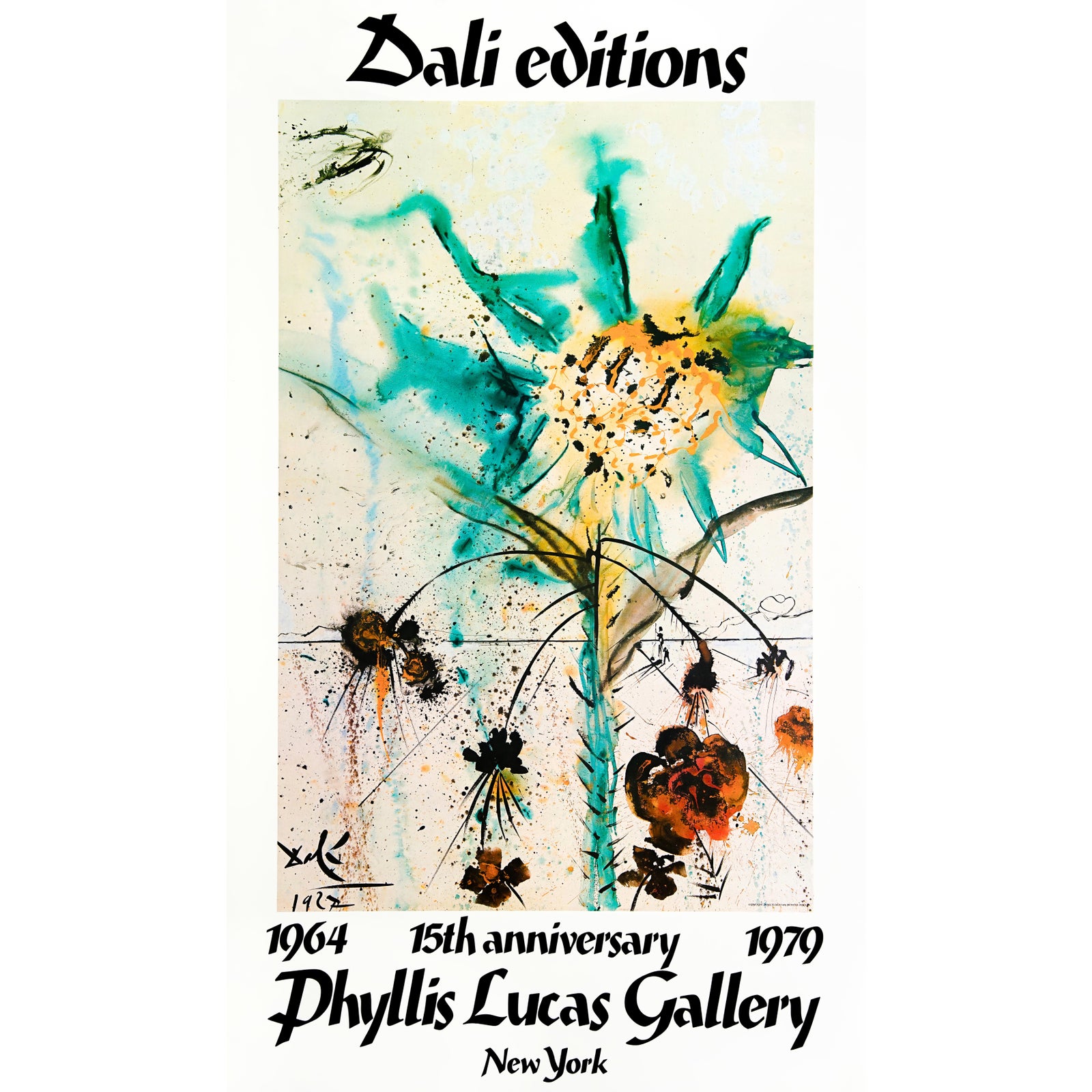 1979 "Dalí Editions" Phyllis Lucas Gallery Poster | Chairish
