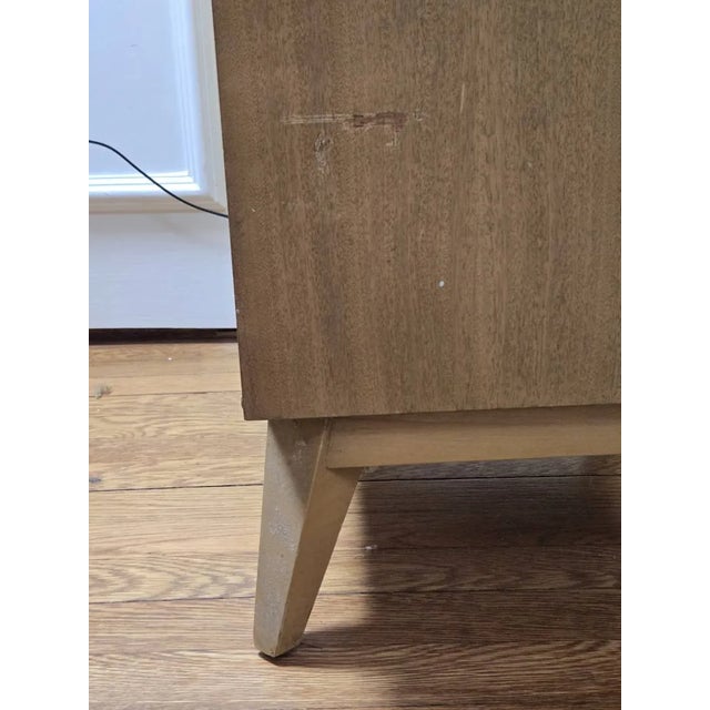 1960s Eliel Saarinen for Rway Blonde Mahogany Nightstand | Chairish