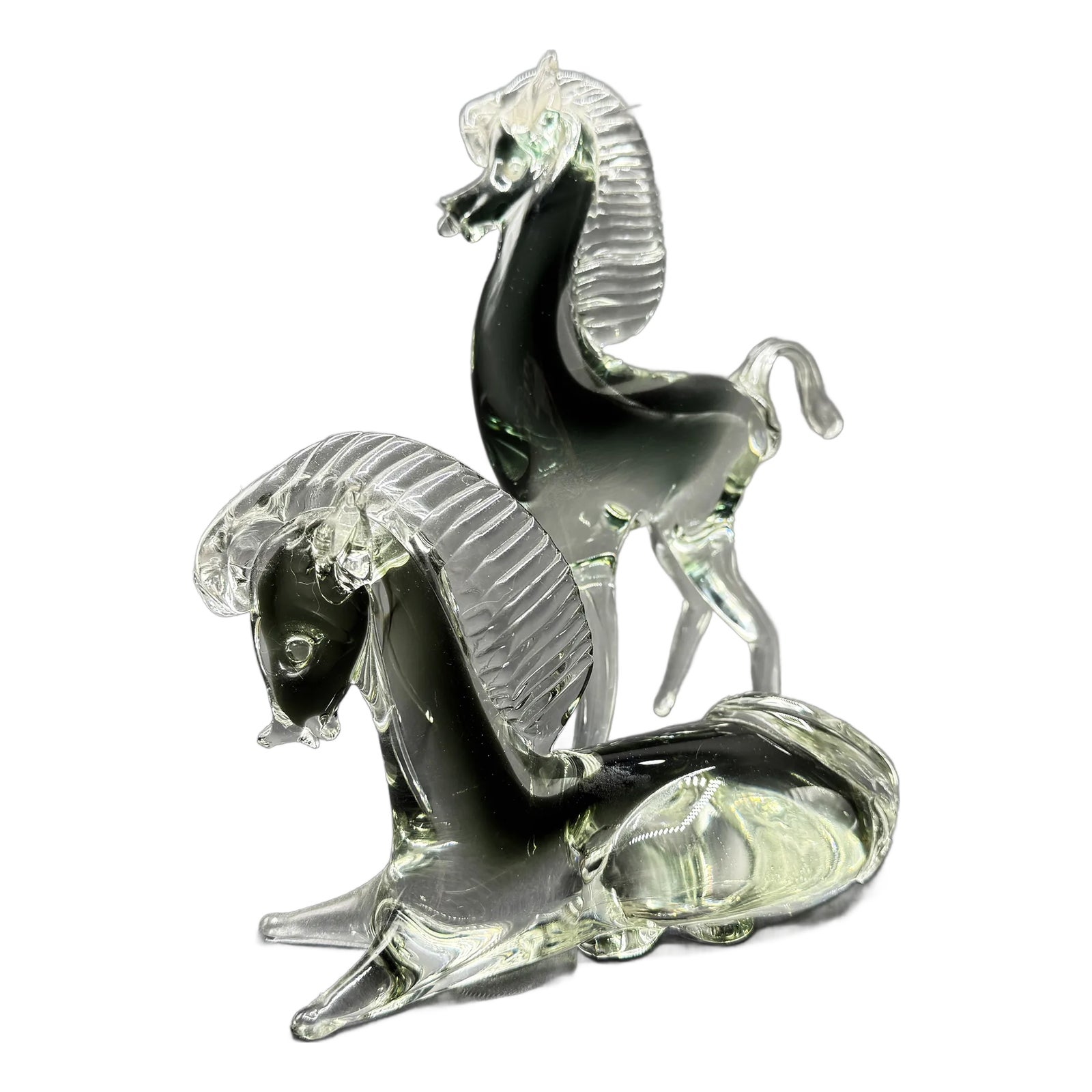 Murano Glass Horses, 1950s, Set of 2 | Chairish