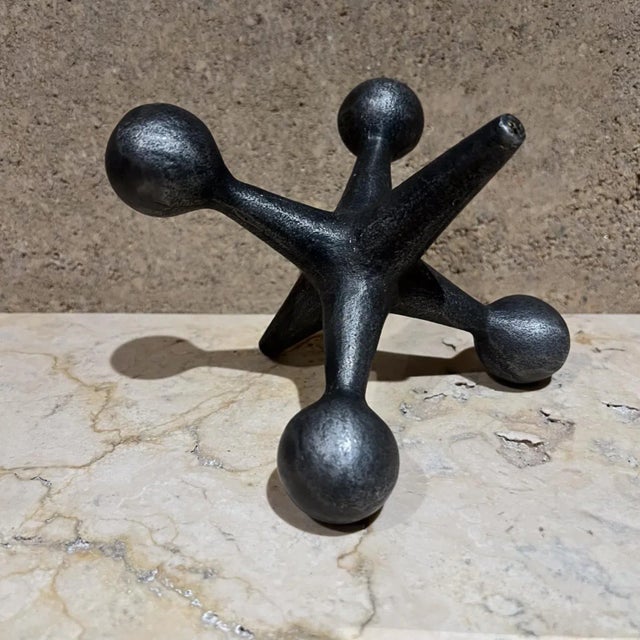 1960s Design Line Metal Jack Jax Bookend California | Chairish