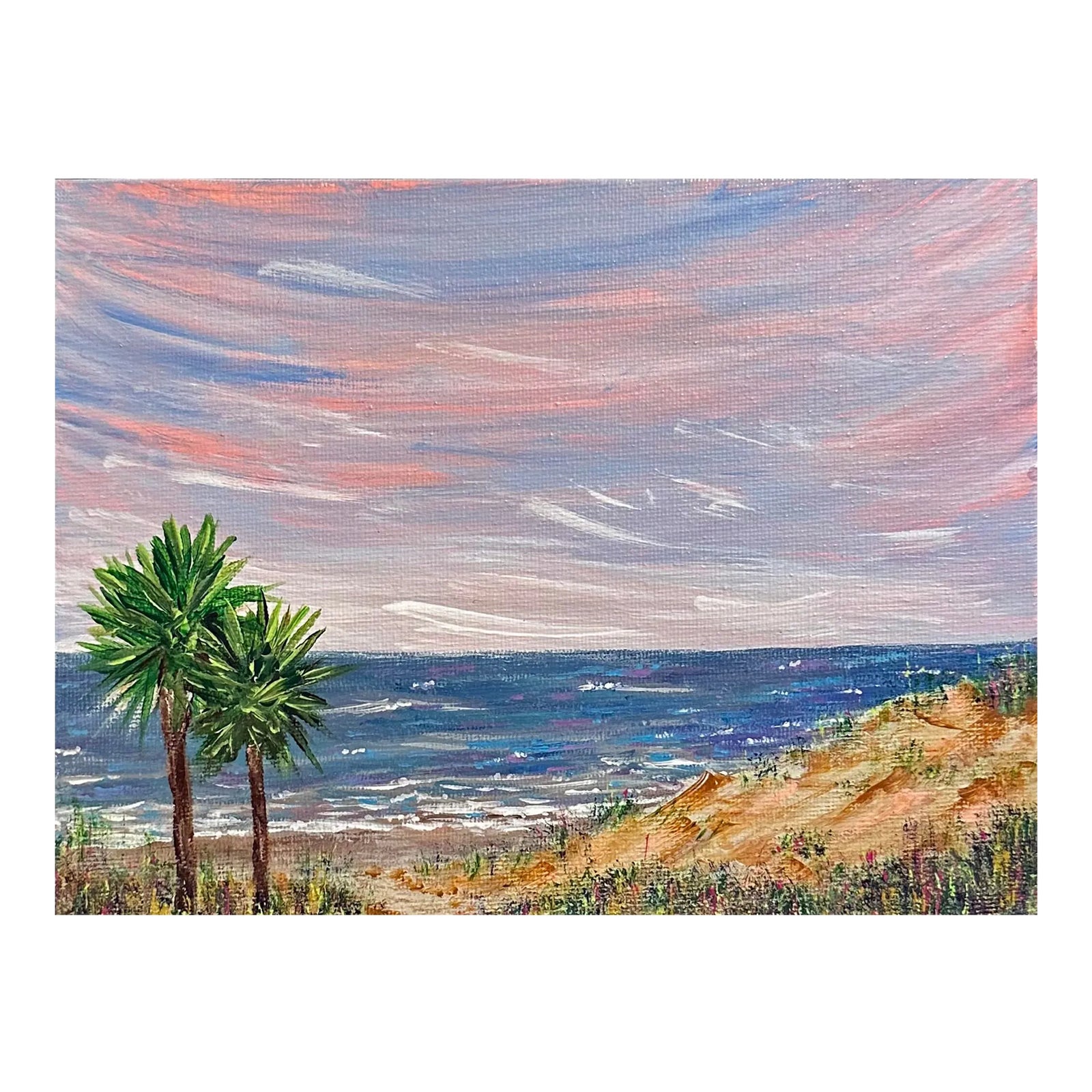 "Our Beach" Contemporary Original Seascape Painting by Deb Bossert ...