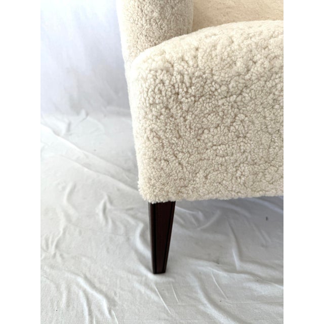 1940s Frits Henningsen "Style" Sheepskin / Shearling Lounge Chair ...