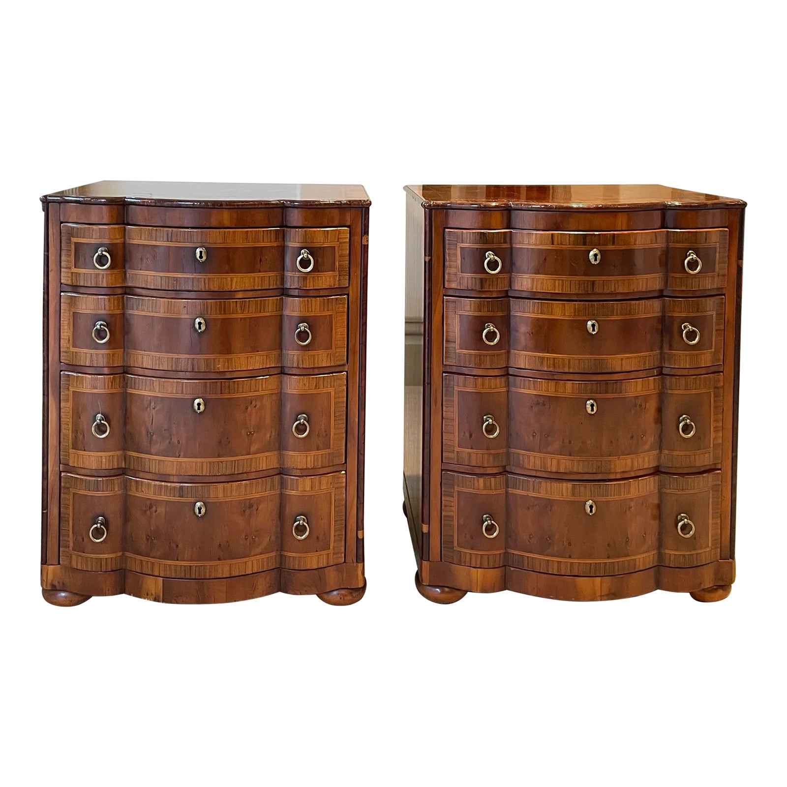 18th Century Style Alfonso Marina George II Side Chest, a Pair | Chairish