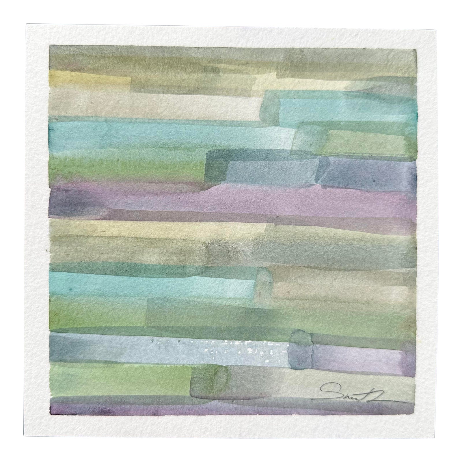 Nancy Smith Original Watercolor Abstract | Chairish