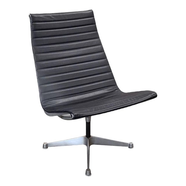 Mid Century Modern Eames Style Aluminum Group Reproduction Black ...