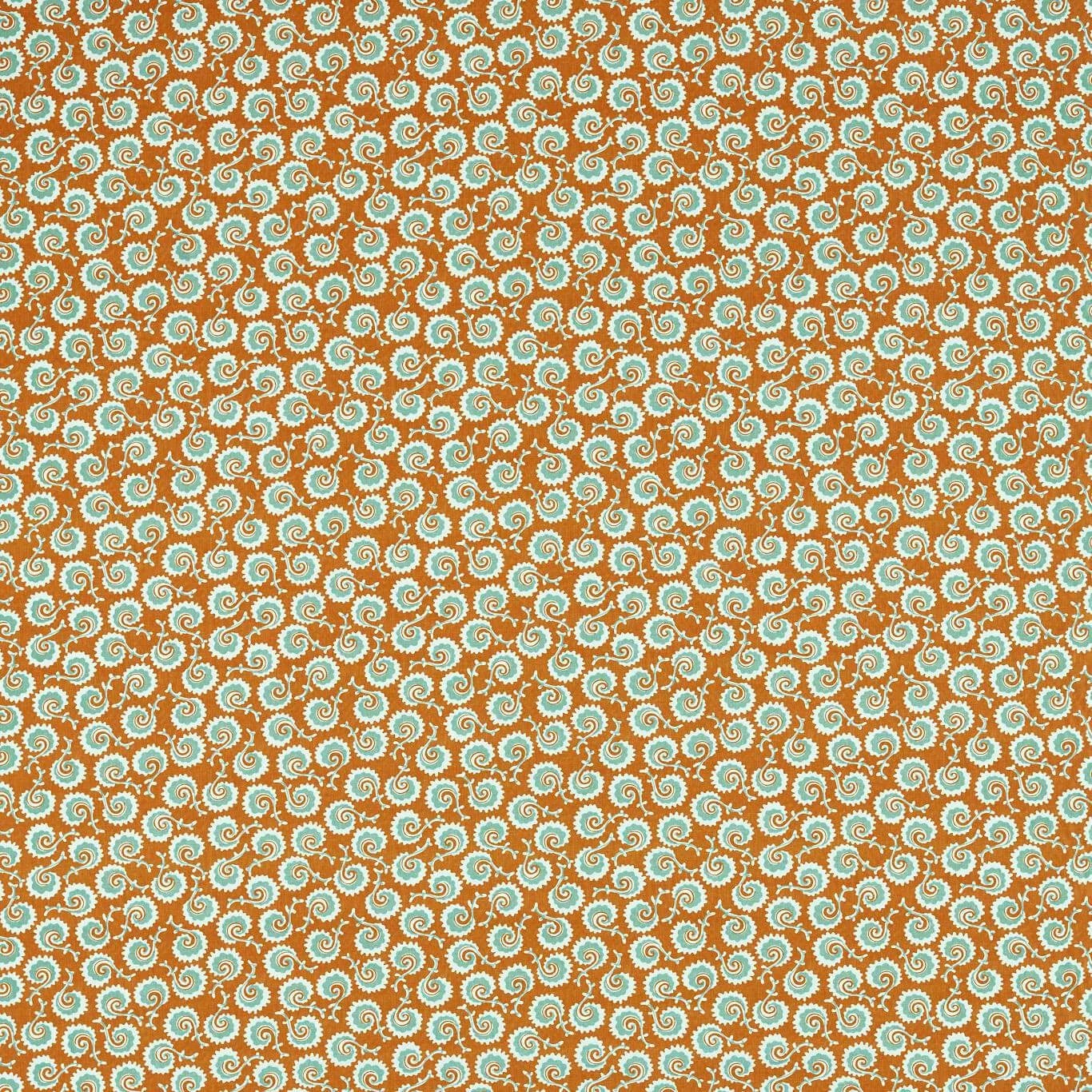 Sanderson Fern Frond Fabric in Rowan Berry | Chairish