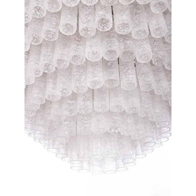 1960 Large German Doria 465 Murano Glass Tube Ballroom Chandelier ...