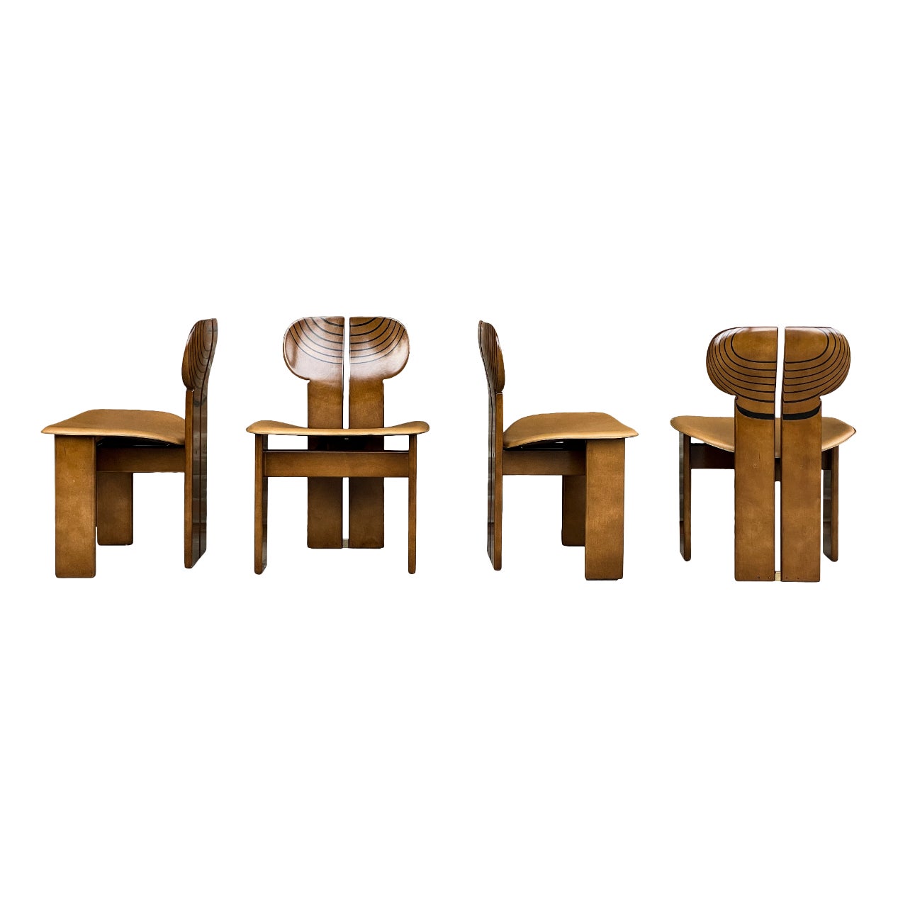 Africa Dining Chairs by Tobia & Afra Scarpa for Maxalto, 1976, Set of 4 ...