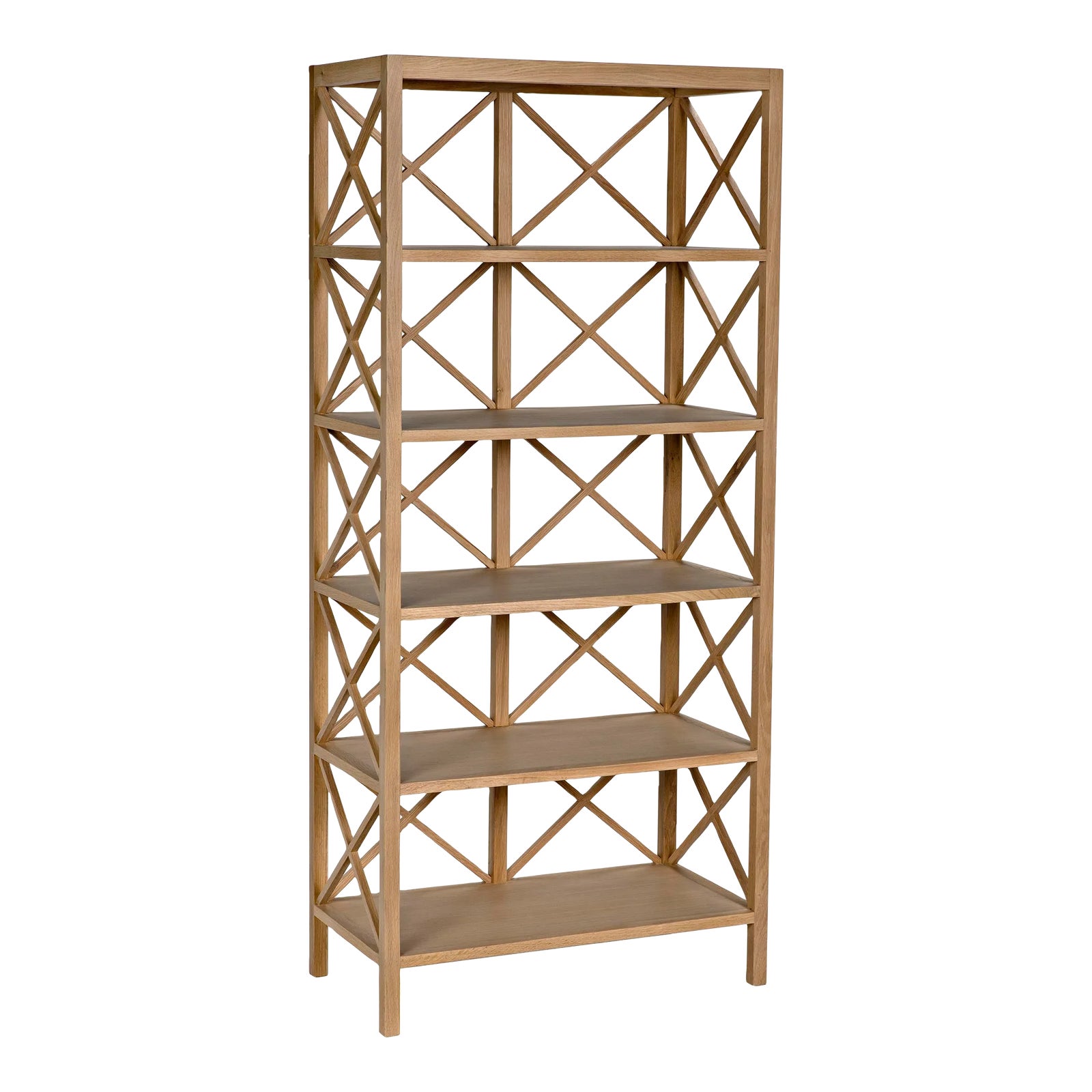 NOIR Nikolai Bookcase, White Oak | Chairish