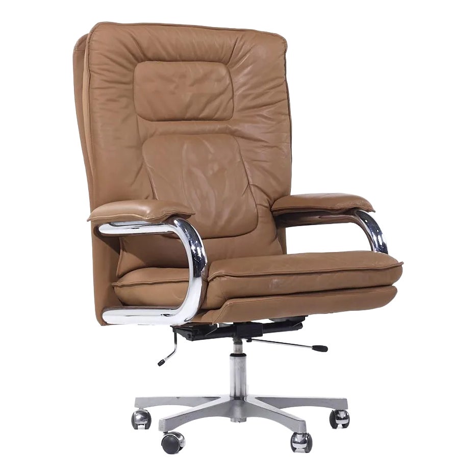 Guido Faleschini for Mariani Mid Century "Big" Italian Leather ...