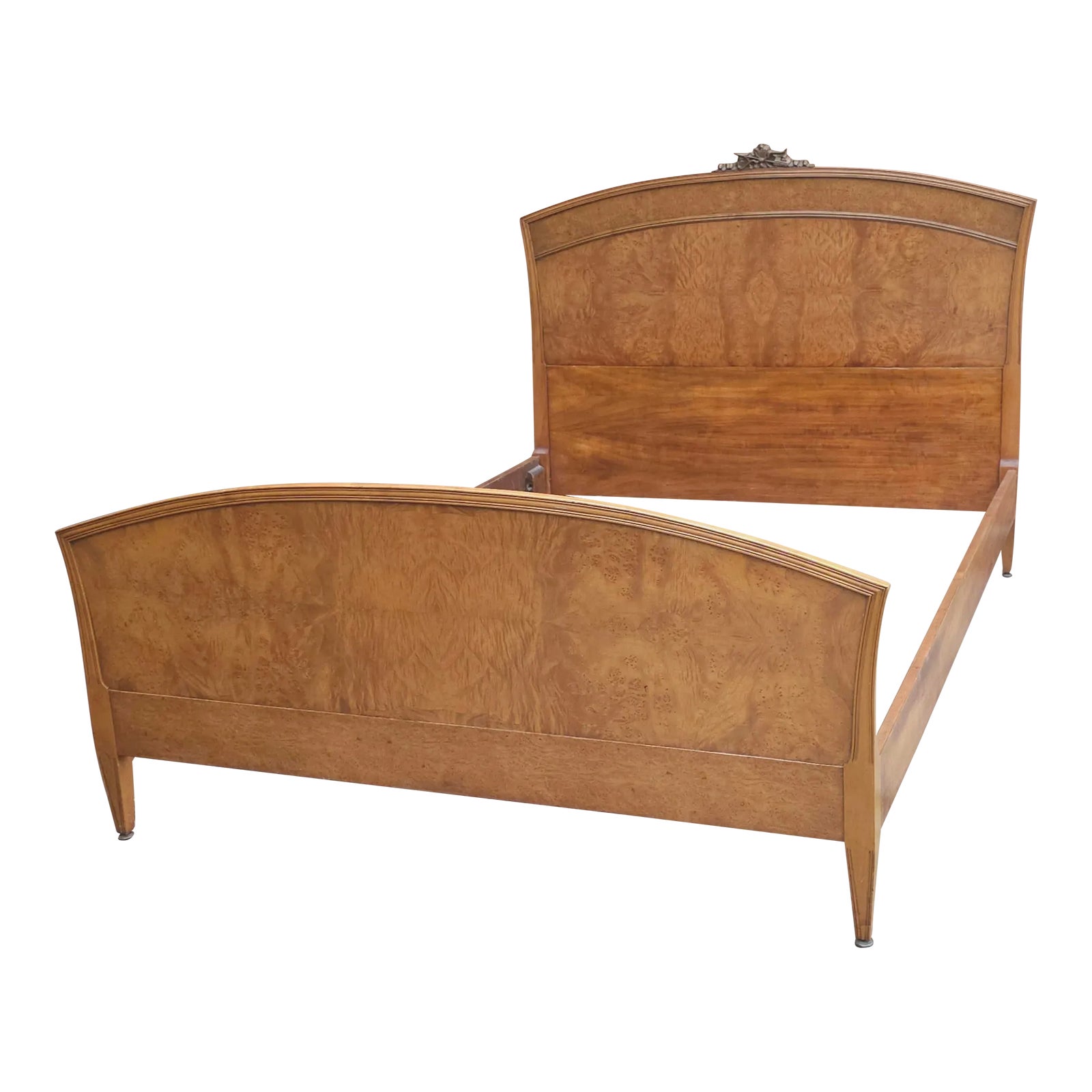 1940s Robert Irwing French Louis XVI Style Burl Walnut Full Size ...