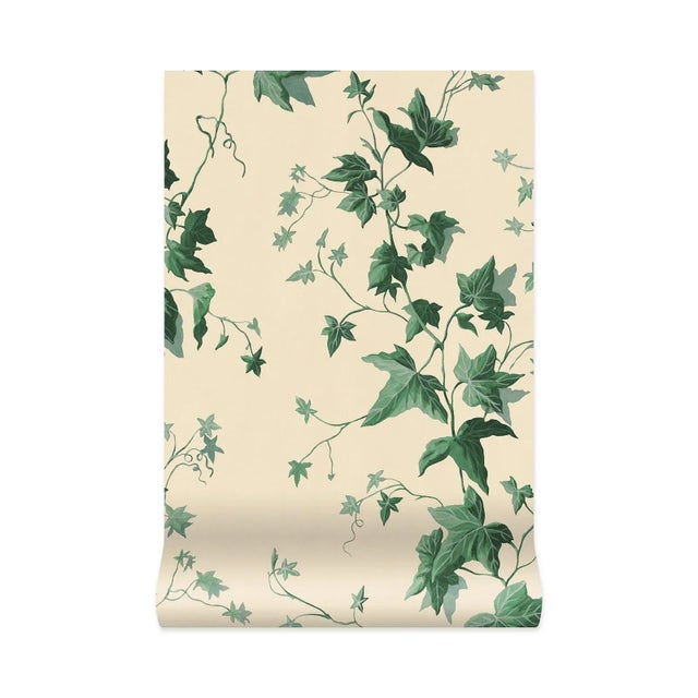 Hedera Wallpaper - Viridian | Chairish