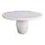 Carved French Limestone Round Dining/Center Table with Barrel-form Base ...