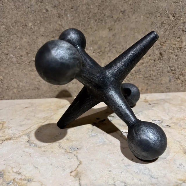 1960s Design Line Metal Jack Jax Bookend California | Chairish