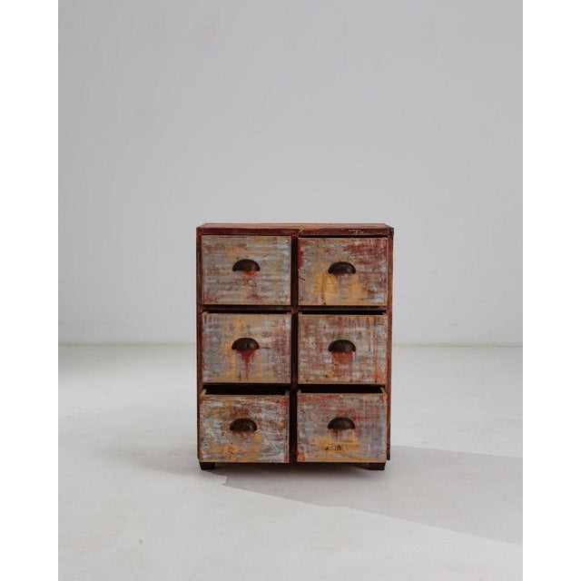 Antique Wooden Drawer Bank | Chairish