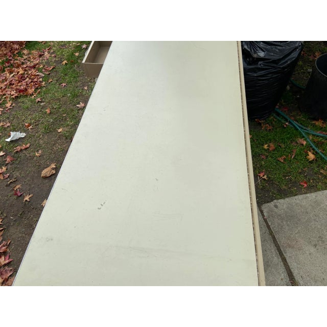 1980s Vintage Industrial Lab Metal Desk Table | Chairish