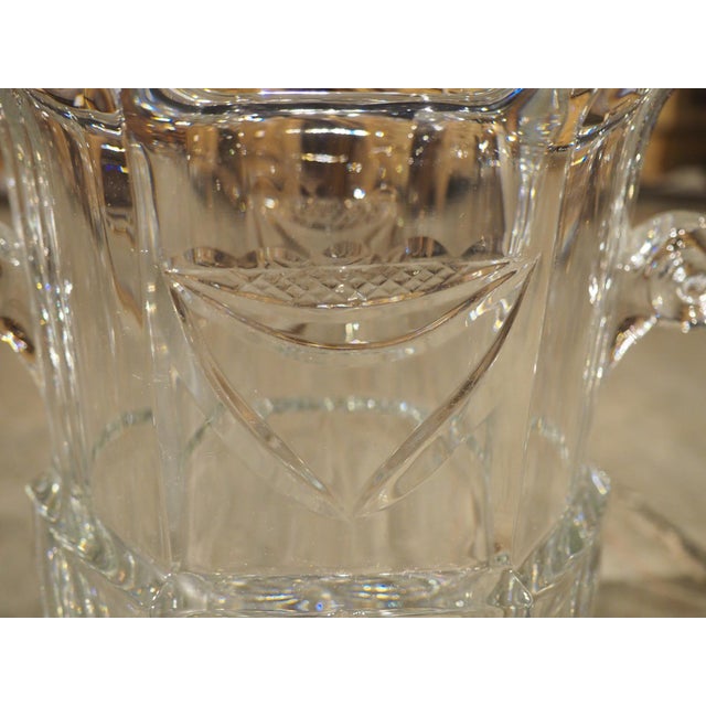 A French Crystal Champagne Bucket With Escutcheon | Chairish