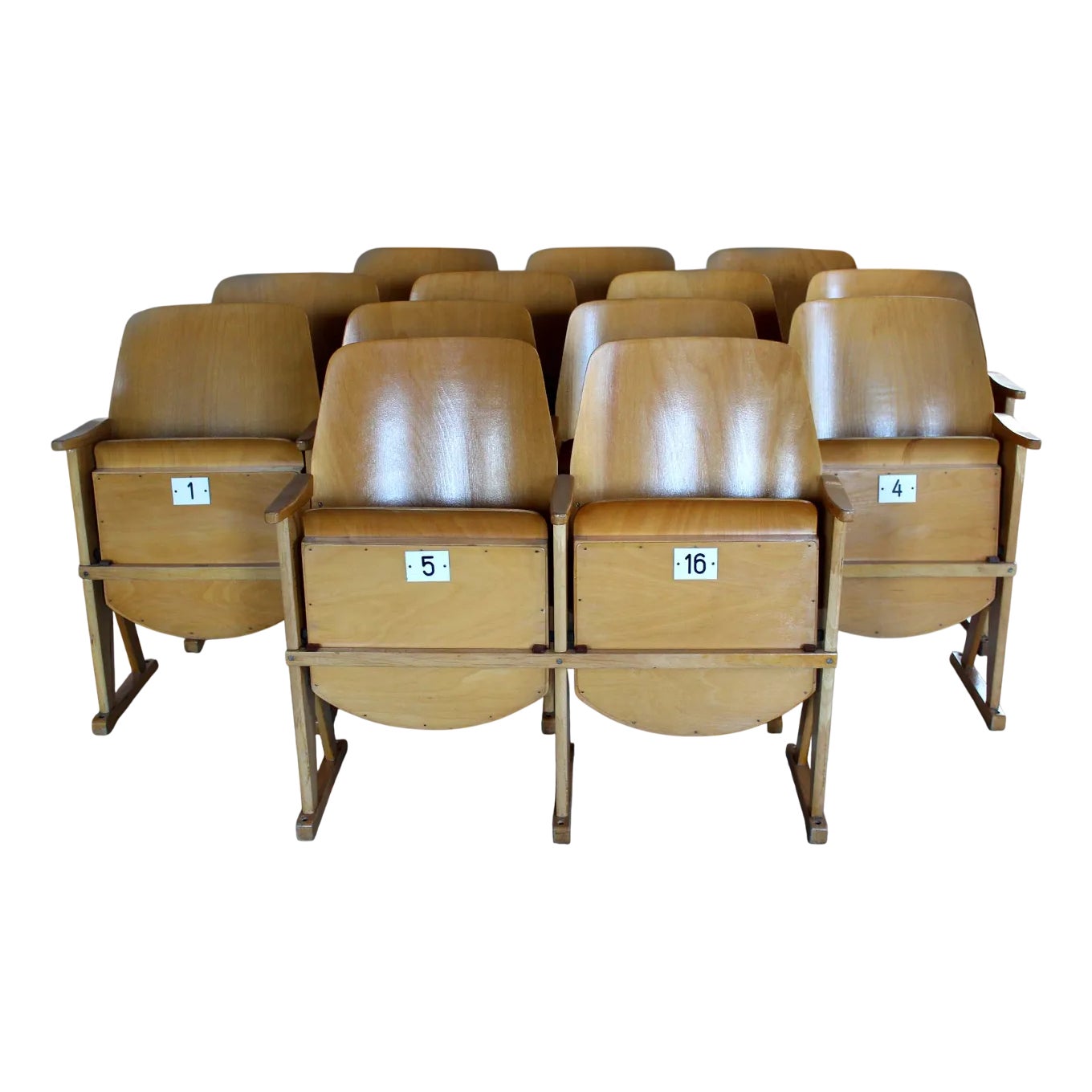 Vintage Cinema Chairs from Ton, 1960s, Set of 13 | Chairish