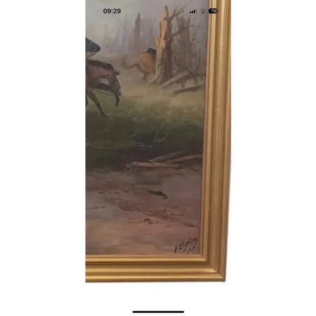 Oil Painting WW1 French Dragoons Cavalry Battle the Great Retreat From ...