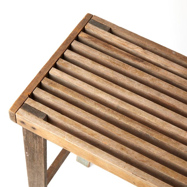 Mid 20th Century Vintage Slatted Console Table | Chairish