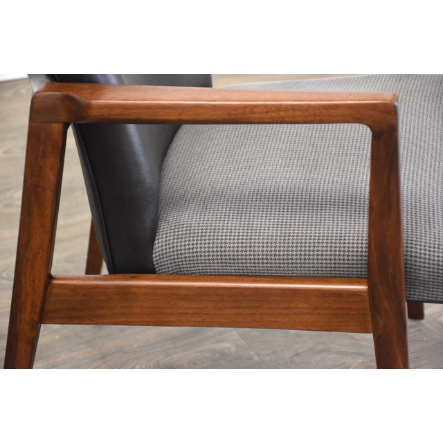 Walnut Mid-Century Modern Lounge Chairs - a Pair | Chairish