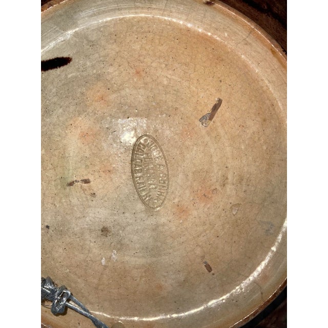 Antique Portuguese Palissy Hanging Plate | Chairish