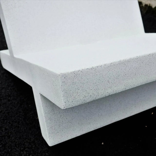 Cast Resin 'Wavebreaker' Chair, White Stone Finish by Zachary A. Design ...