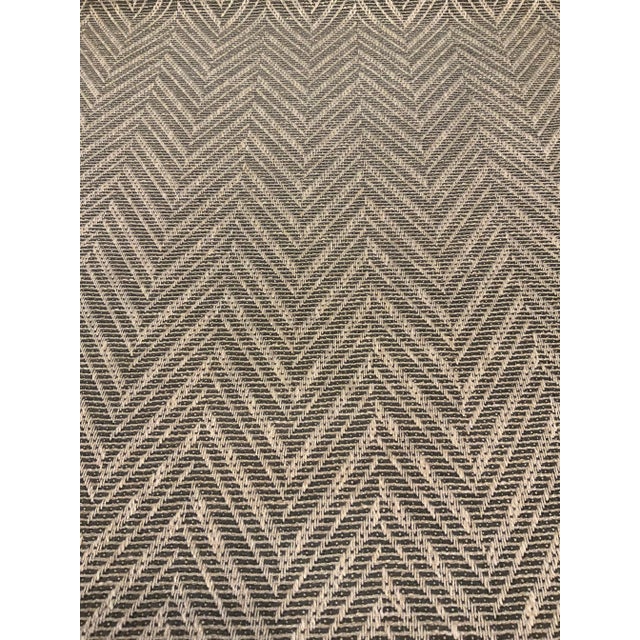 Baker Modern Taupe and Beige Heavy Woven Chevron Designer Fabric - 121 ...