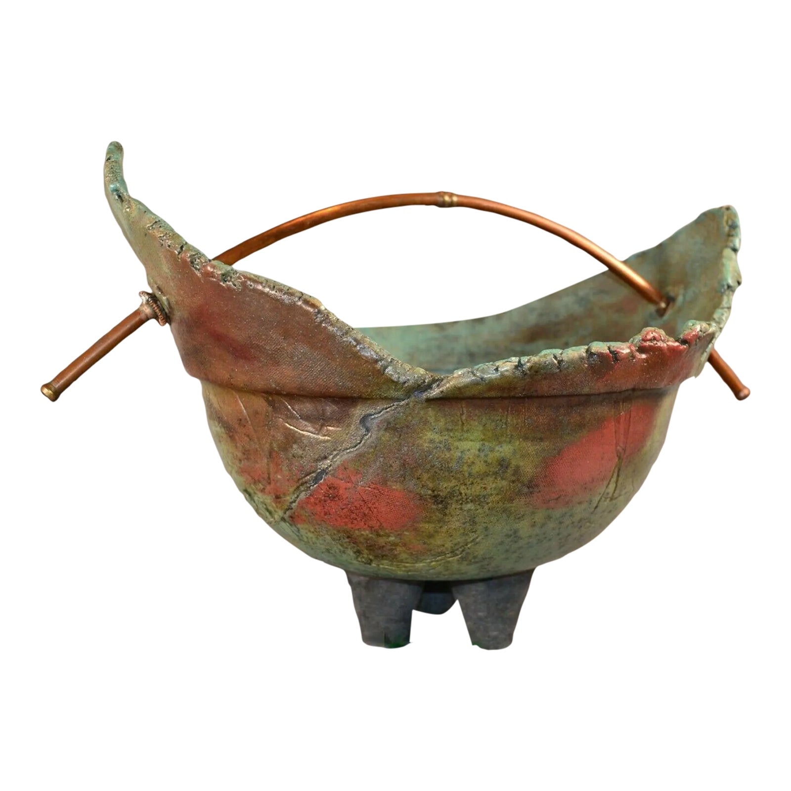 Dewitt Original Artist Signed Contemporary Studio Pottery Centerpiece ...