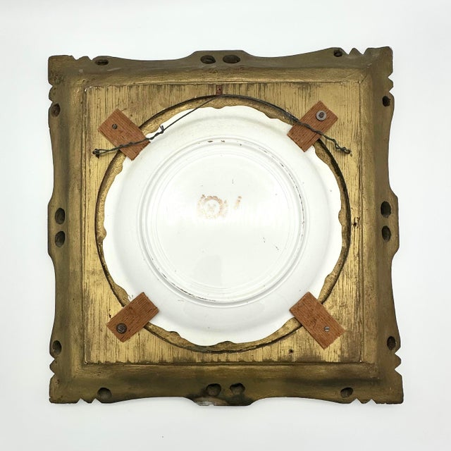 Antique Portrait Plate Holder Gold Frame | Chairish