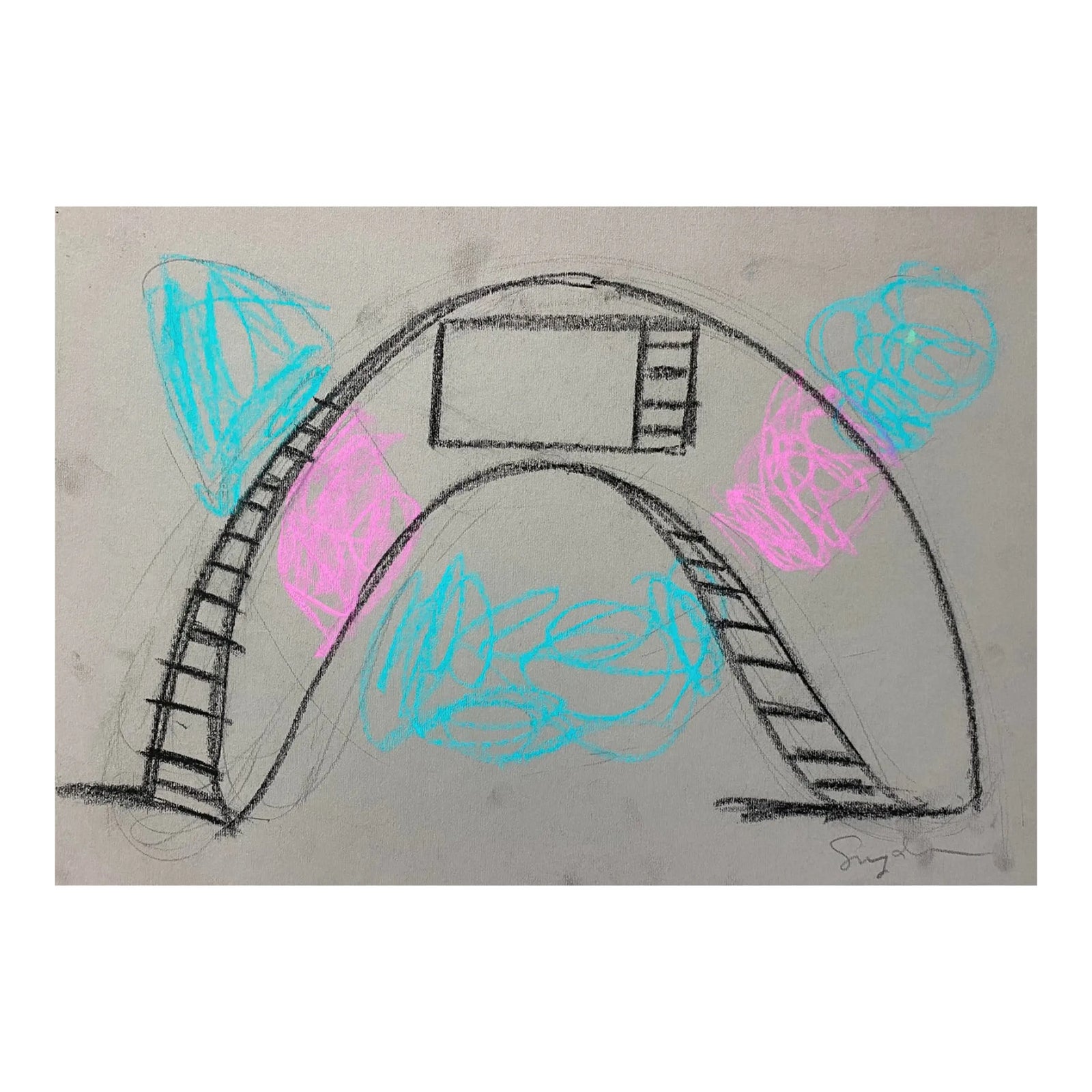 1980s Richard Snyder Abstraction | Chairish