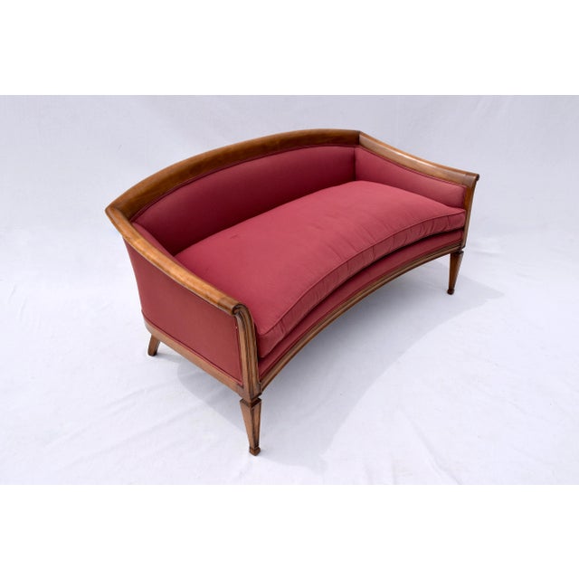 French Directoire Style Sofa in Cherrywood | Chairish