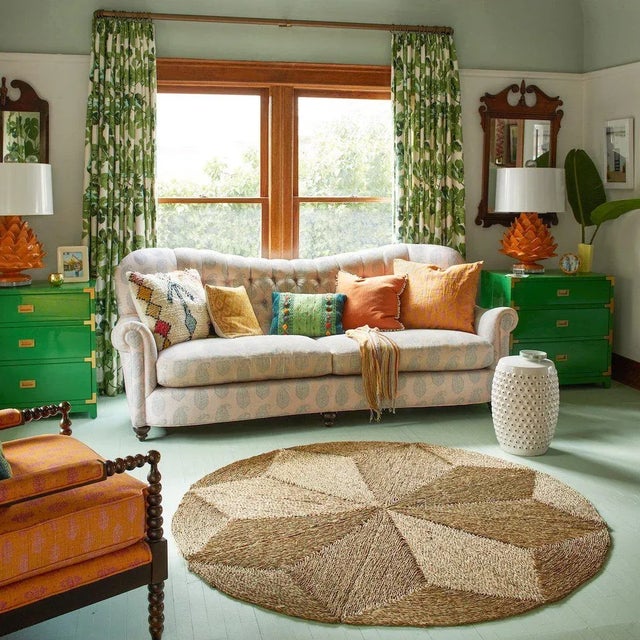 Rush House for Chairish Monte Vista Round Seagrass Rug | Chairish