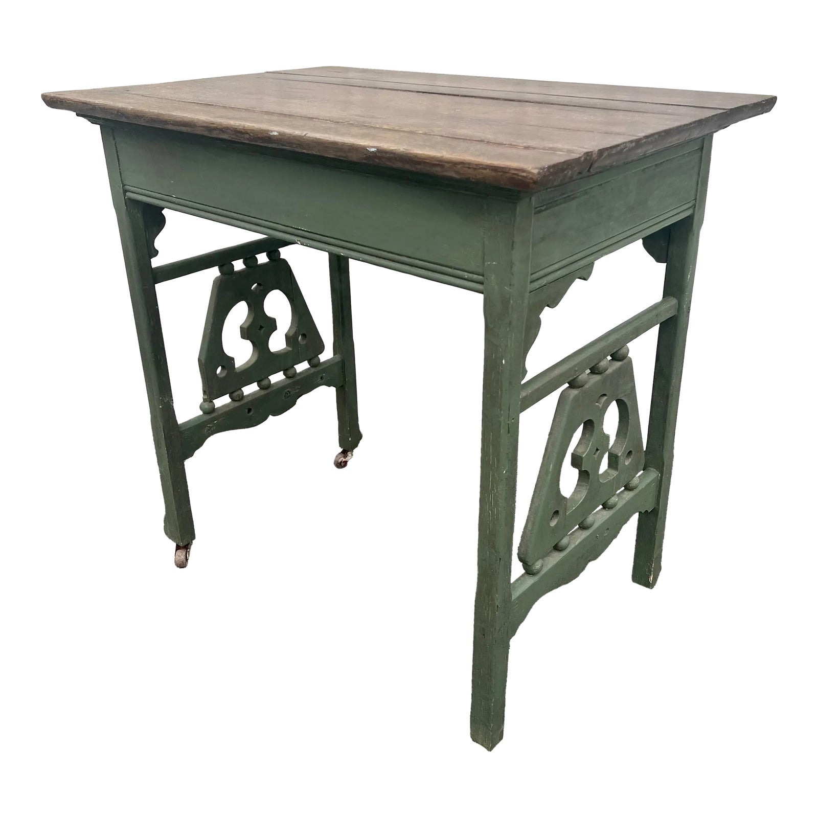 Rustic Victorian Gingerbread Trim Table | Chairish