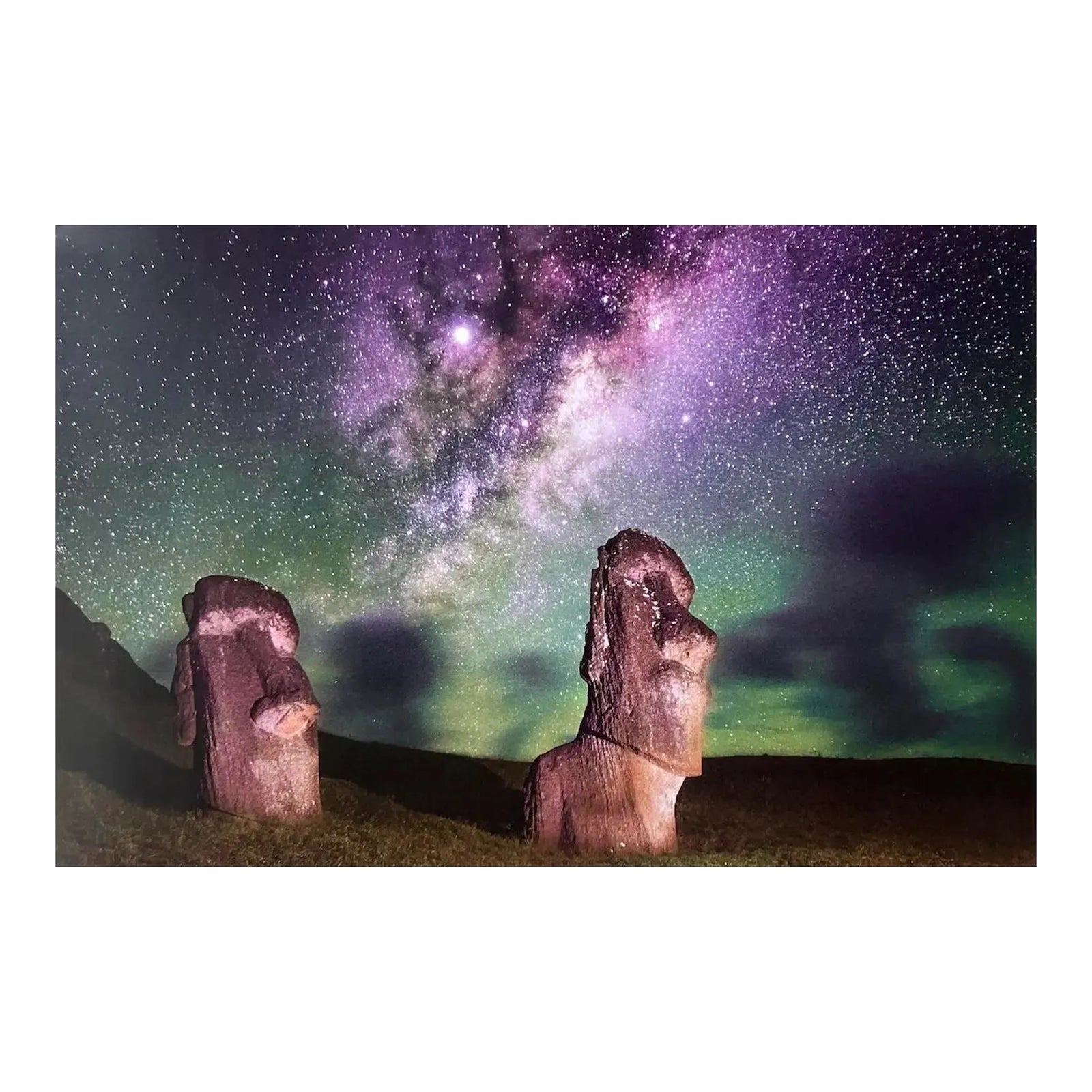 Moai Statues, Rano Raraku Under Night Skies Photograph by Marc Shields ...