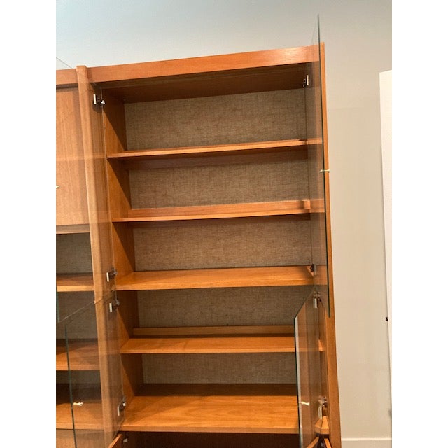 Mid 20th Century Scandinavian Teak Wall Unit - 3 Pieces | Chairish