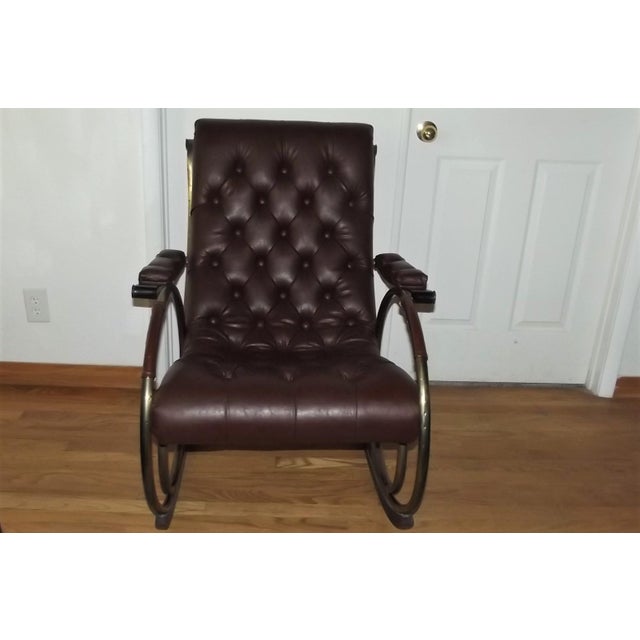 1960s Mid Century Tubular Rocking Chair Attributed to Lee Woodard ...