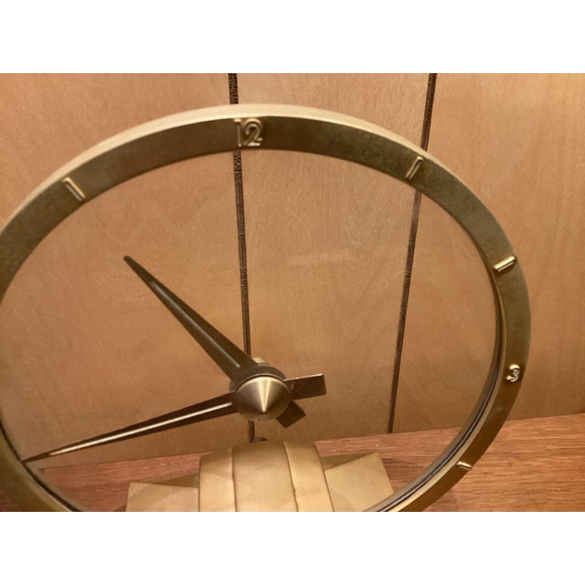 Vintage Mid Century Golden Hour Clock by Jefferson | Chairish