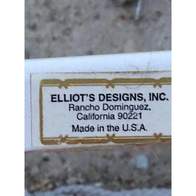 Vintage Mid 20th Century Elliotts Design White Enamel Wrought Iron ...