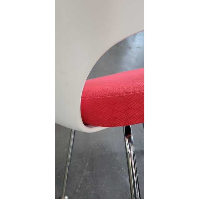 Saarinen Executive Armless Chair With Plastic Back by Knoll-Set of 3 ...
