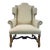 Caracole Transitional Beige Wing Chair | Chairish