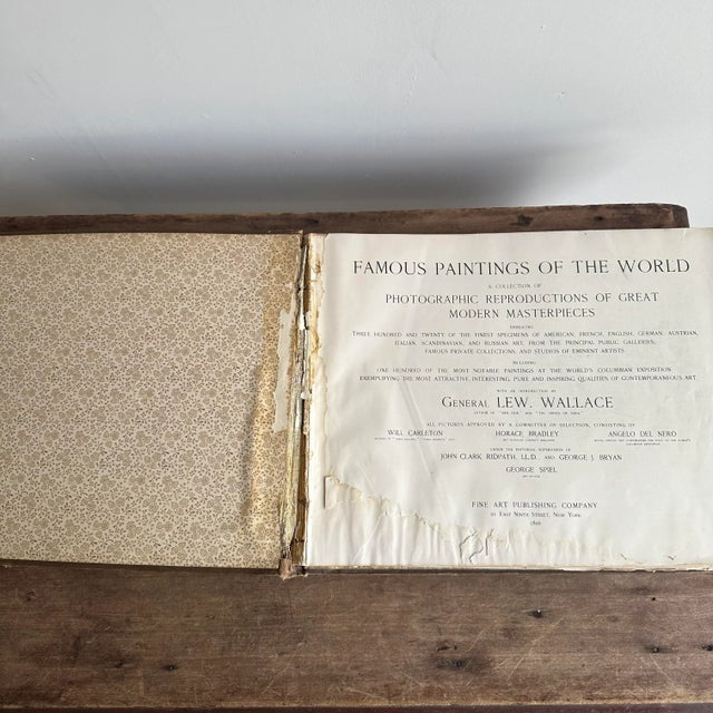 1896 Famous Paintings of the World Book | Chairish