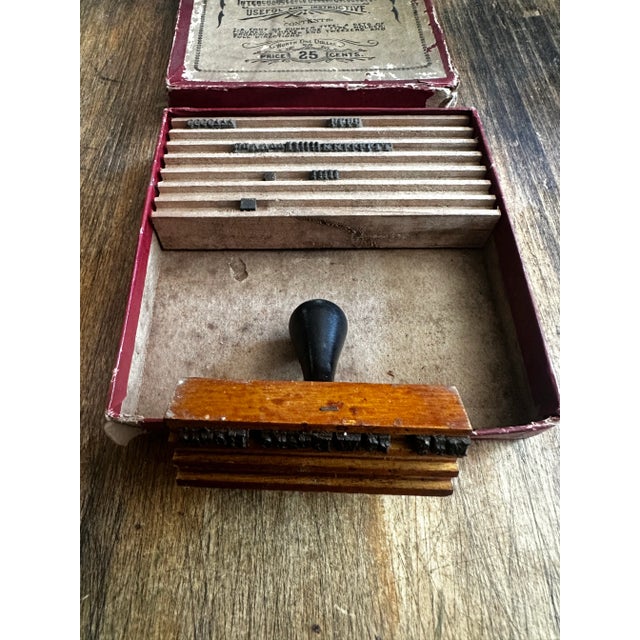 Early 1900s Antique “The Universal Printing Outfit” Rubber Type Set ...