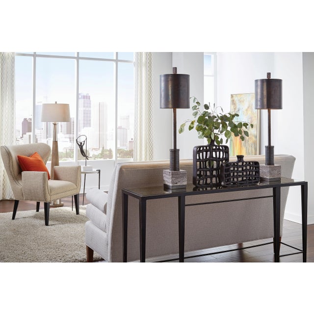 Chelsea Console Table in Bronze | Chairish