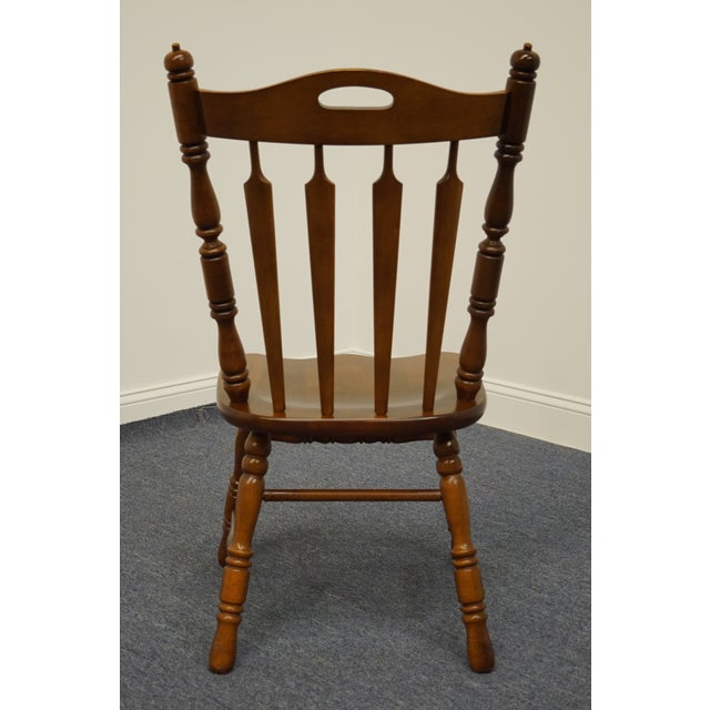 Tell City Solid Maple Arrow Back Dining Side Chair | Chairish