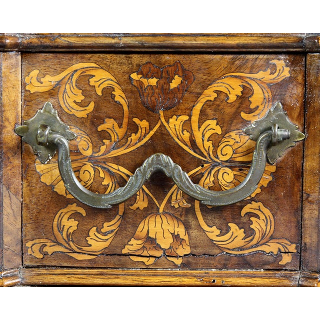 Dutch Rococo Walnut and Marquetry Document Box | Chairish