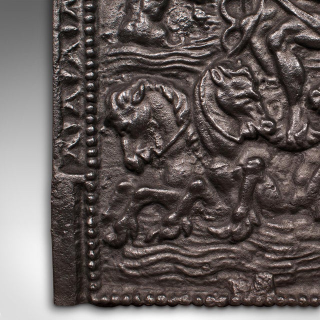 1800 Large Antique Decorative Fire Back | Chairish