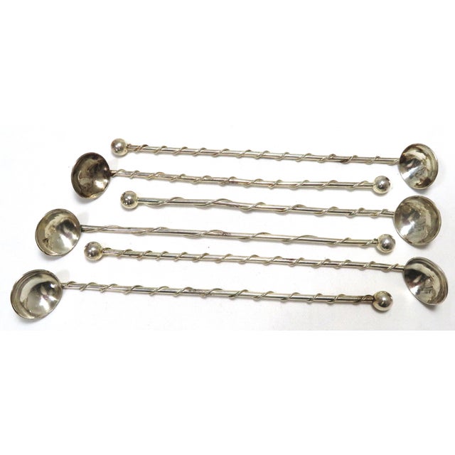 Vintage Hand Made Arts & Crafts Sterling Silver Ice Tea Sipper Straw ...